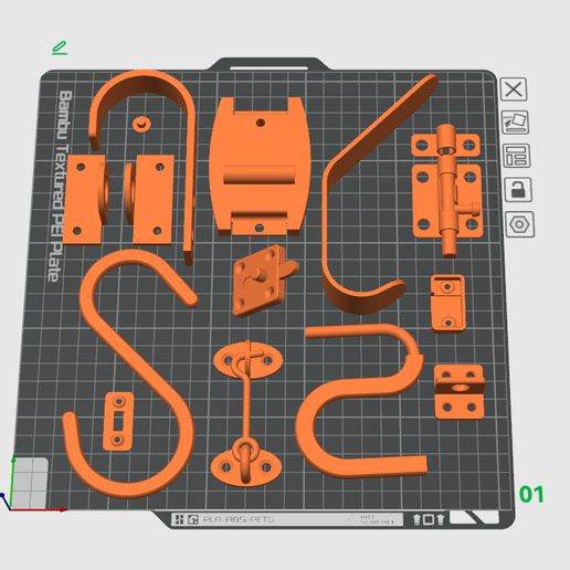 🪝 STL Hardware Parts - Hooks & Latches・Free STL File for 3D printing・Cults