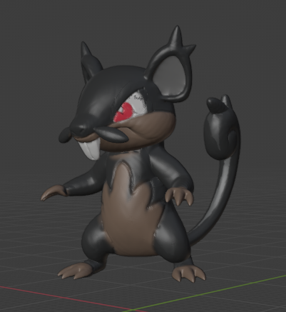 🦸 Rattata Alola・ STL File for 3D printing・Cults