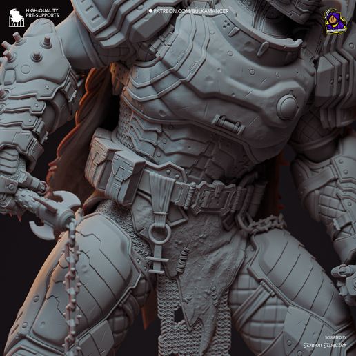 🛡️ Doom Slayer | Doom: Dark Ages | 299mm・ 3D File for 3D printing・Cults