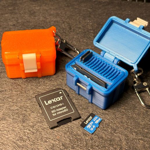 📦 SD card box keyring・ STL File for 3D printing・Cults