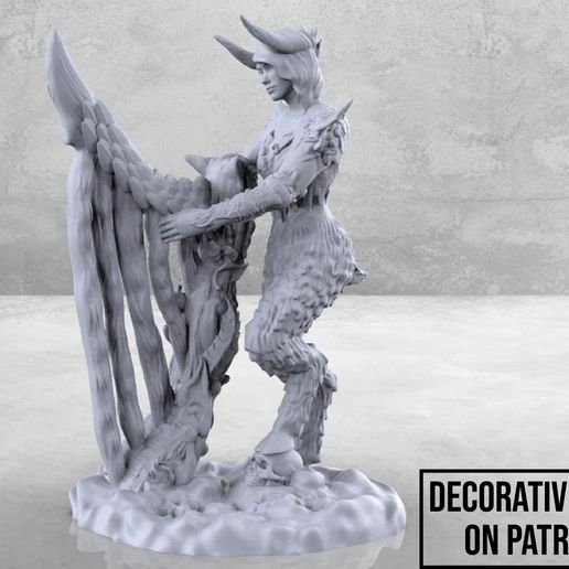 👹 Monster Queen - Tabletop Miniature・ STL File for ・Cults