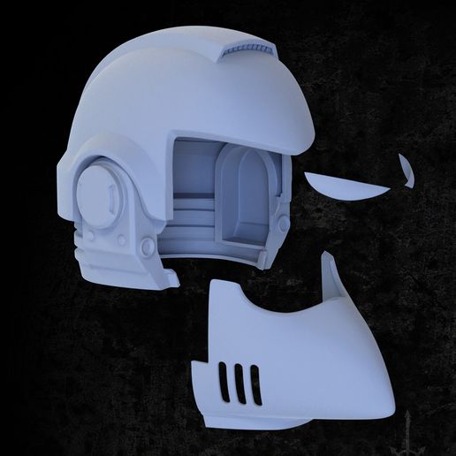 🛰 Space Raven Helmet, Beaky Marine・ 3D File for 3D printing・Cults