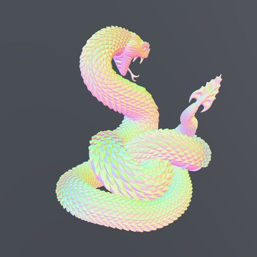 🐍 Snake of Infinity For 3D printing・ STL File for 3D printing・Cults