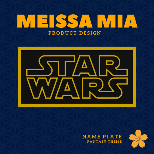 ⭐ Star Wars Name Plate – DIY 3D Print for Galaxy-Inspired Home ...