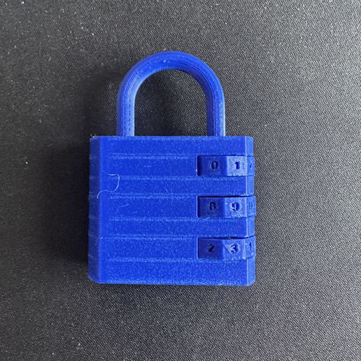🧞‍♂️ combination padlock・ STL File for 3D printing・Cults