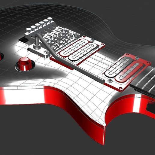 🎸 How to make your own realistic 3D guitars・Free STL File for 3D ...
