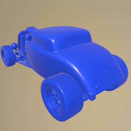 🚙 FORD 1934 HOT ROD PRINTABLE CAR IN SEPARATE PARTS・ STL File for 3D ...