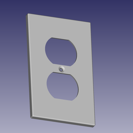 🏢 U.S.A. Outlet Wall Plate (with extra screw support)・ STL File for ・Cults