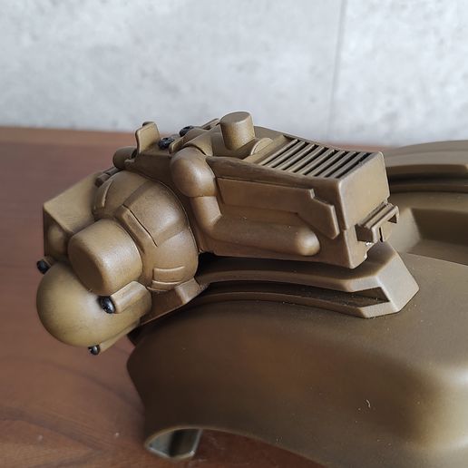 🪖 USCM Dropship gunner copilot Helmet, aliens, Spunkmeyer , 3d (mount ...