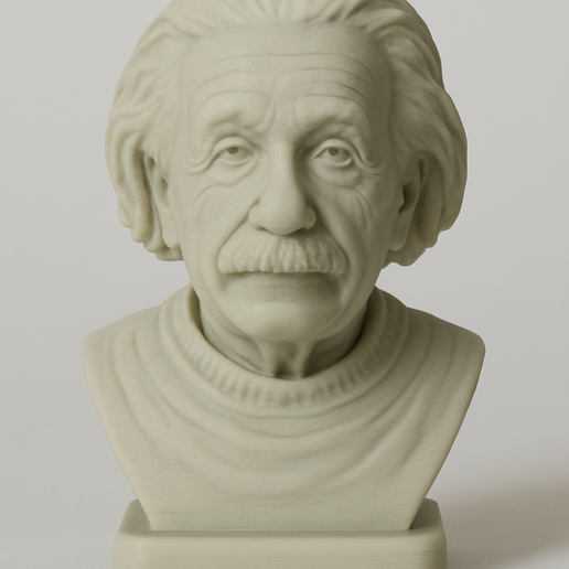 👥 Albert Einstein Busts・ STL File for 3D printing・Cults