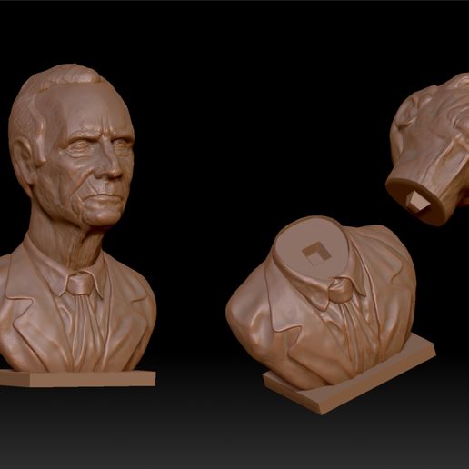 👤 Bust of an Old Cowboy・Free STL File for 3D printing・Cults
