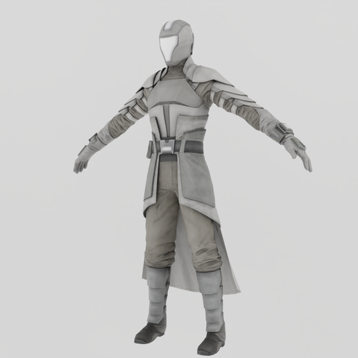 🫡 Jedi Starkiller Starwars Lowpoly Textured・ OBJ File for 3D printing・Cults