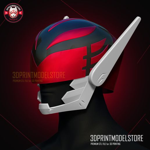 🪖 Go Go Loser Ranger Reject Red Keeper Helmet Cosplay STL・ 3D File for ...