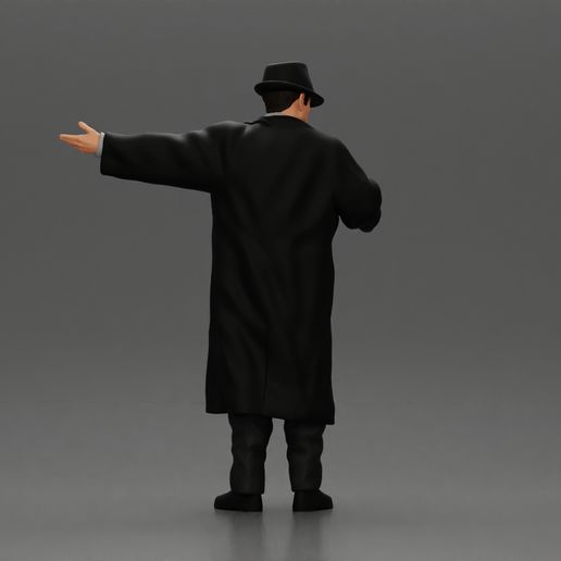 👨 mafia man in gangster costume stands confidently while gesturing with ...
