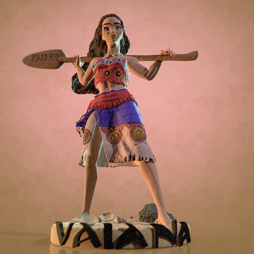 🎨 Figurine Vaiana Moana - Disney anime figurine・ 3D File for 3D ...