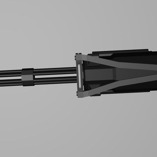 3D file Low poli minigun gun Low-poly 3D Model 🔫 ・3D print design to ...