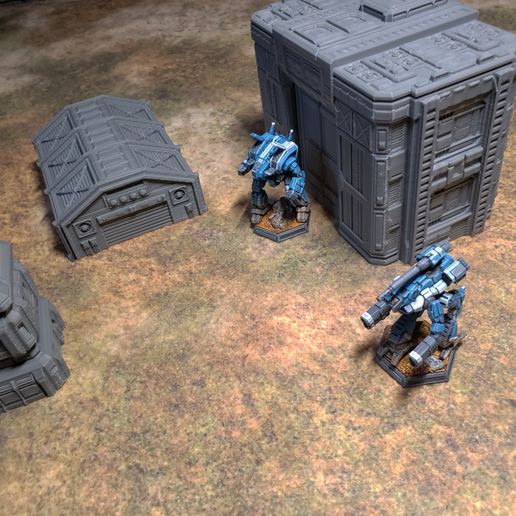 STL file Military/hardened buildings set for Set for Alpha Strike and ...