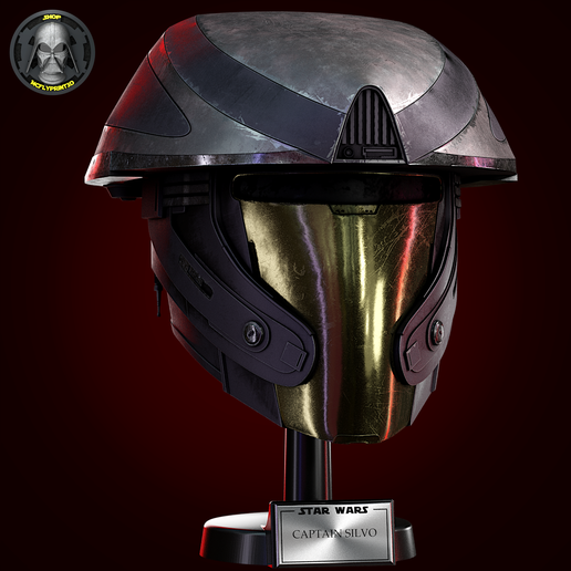 💀 Captain Silvo - Skeleton Crew - Life Size Helmet・ 3D File for 3D ...