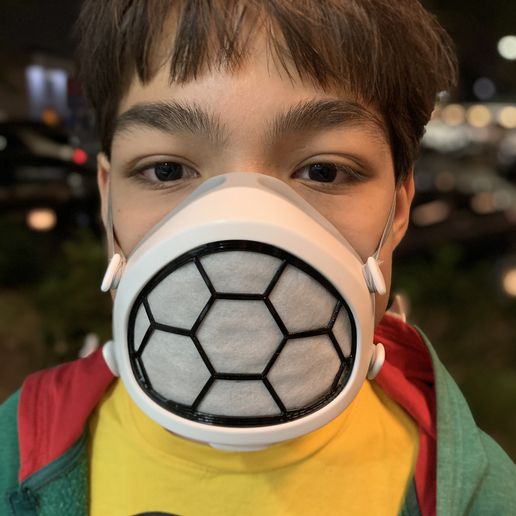 👺 FLO Mask insert-style for infill pattern・ 3MF File for ・Cults