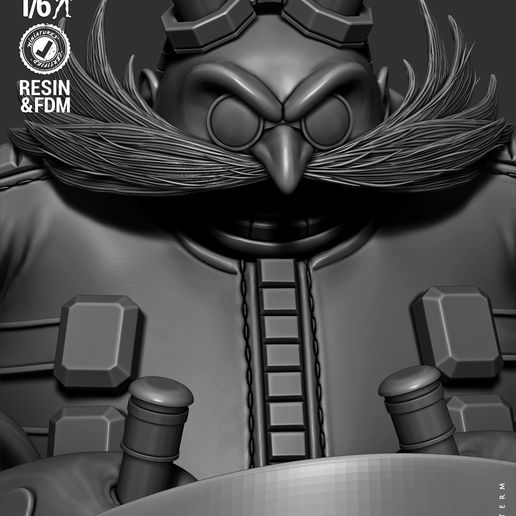 🗿 WICKED VIDEO GAMES DR EGGMAN SCULPTURE: TESTED AND READY FOR 3D ...