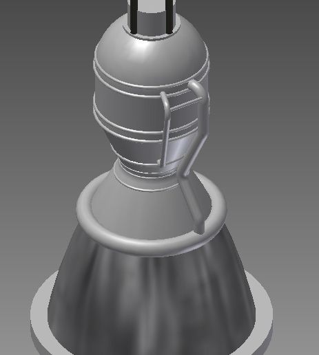 🚀 Rough Model of SpaceX Merlin Engine・Free 3D File for ・Cults