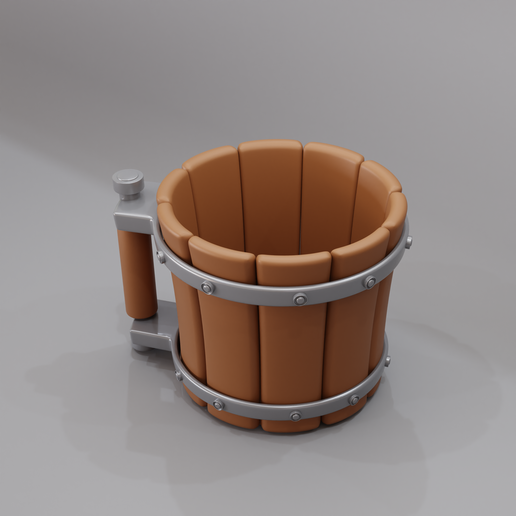 STL file Wooden Pot 3D model 🪵 (OBJ)・3D printer model to download・Cults