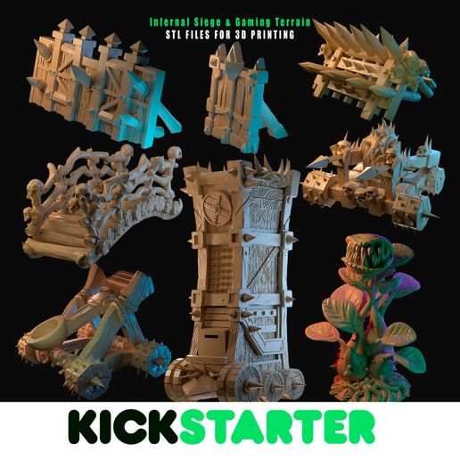 STL file Infernal Siege & Gaming Terrain STL 🦸 ・3D printing idea to ...