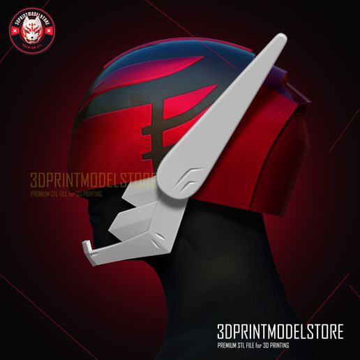 🪖 Go Go Loser Ranger Reject Red Keeper Helmet Cosplay STL・Archivo 3D ...