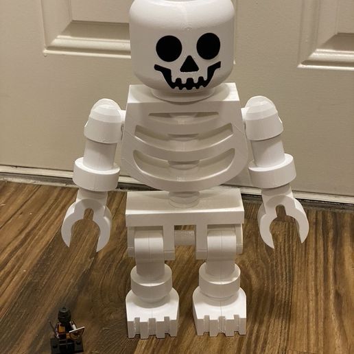 💀 Giant Lego Skeleton (Face & Arm Improvements)・Free STL File for 3D ...