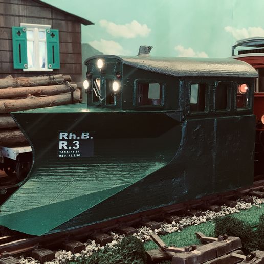 🌨️ RhB snow plow R.3 X9103 G/IIm gauge track cleaner slider・ 3D File ...