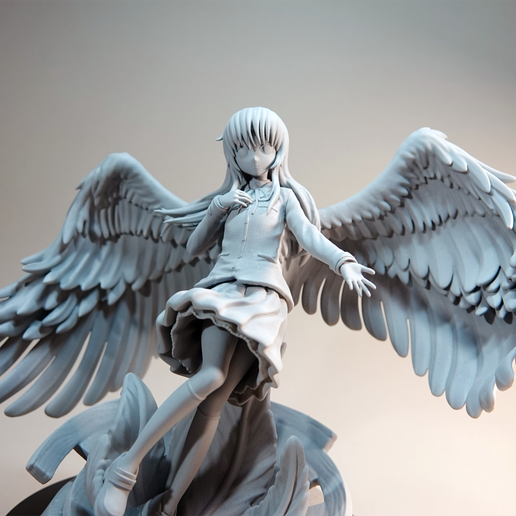 👼 Kanade Tachibana- Angel-Beats! Anime Figurine STL for 3D Printing・ 3D ...