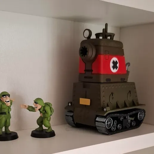 🪖 Metal Slug Enemy Tank, Nop-03 Sarubia・3D-Druck・Cults