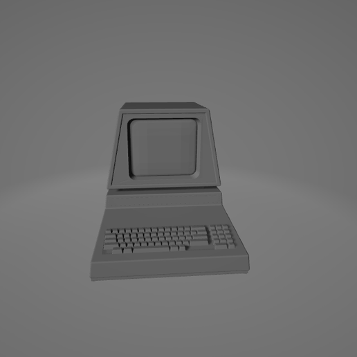 🖥️ Desktop Computer – 3D Printable Classic PC Model with Monitor and ...