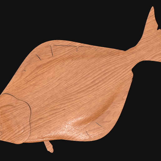 🎨 Flounder/Halibut Wall Art・ STL File for 3D printing and CNC machining ...