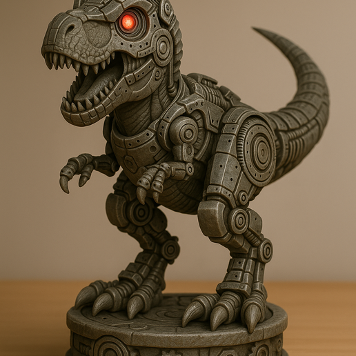 🦖 MechaRex STL & 3MF - Cyber Dino 3D Model | Robot Dinosaurio Figura ...