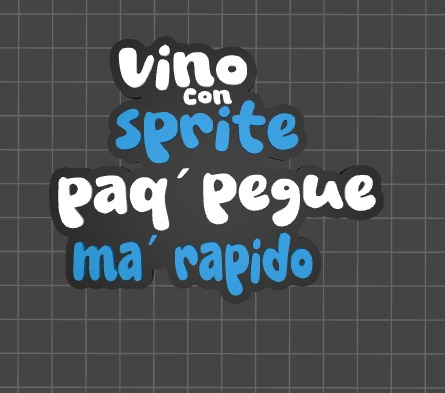 🍷 VIN AVEC SPRITE POUR FRAPPER PLUS VITE + VISAGE DE MESSI・Fichier STL ...