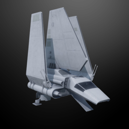 ⭐ Star Wars - Imperial Lambda Shuttle・ STL File for 3D printing・Cults