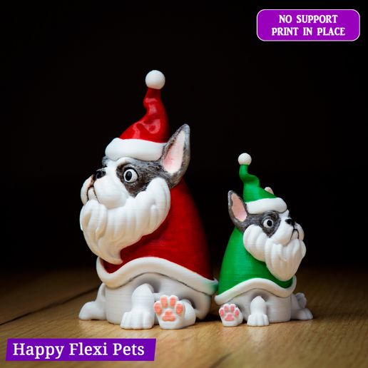 🎅 Frenchie the Santa Claus - Christmas Collection (#28-1)・ STL File for ...