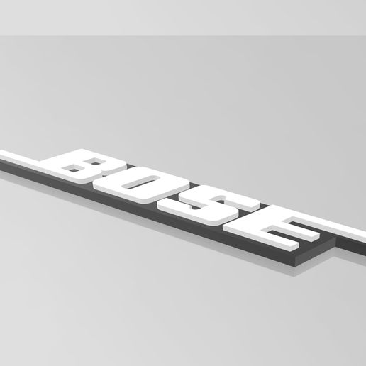bose logo white