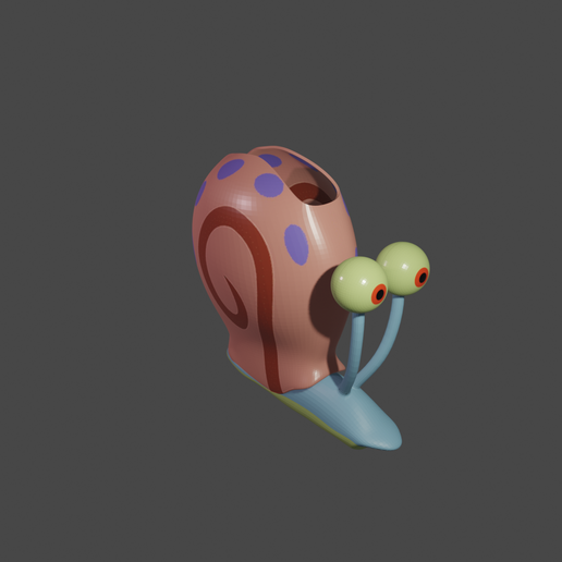 ️ Gary SpongeBob Pencil Holder・ STL File for 3D printing・Cults