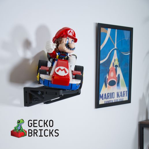 🧱 Wall mount for Mario Kart 72037 Gecko Bricks・ STL File for 3D ...