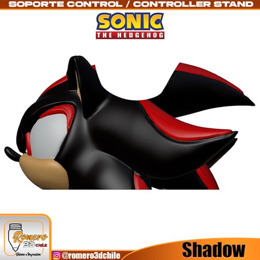🦔 Soporte Control Shadow / Sonic The Hedgehog・Archivo STL para ...