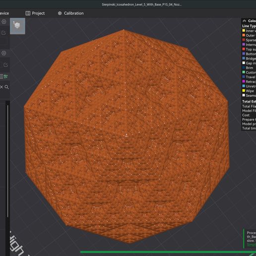 🎚️ Sierpiński Icosahedron - Level 5 (No Supports)・Free STL File for 3D ...