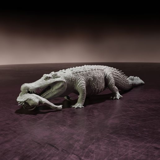 🚶 Deinosuchus walking - pre-supported prehistoric crocodile/alligator ...