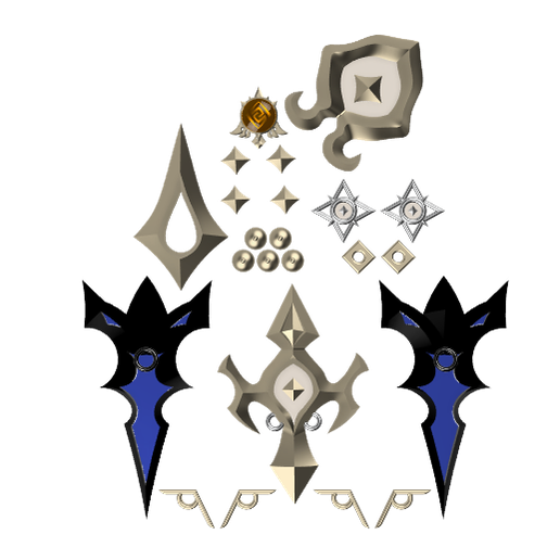 🎮 ALBEDO Accessory Kit STL FILES [Genshin Impact]・ 3D File for 3D ...