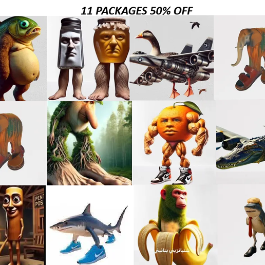 👾 11 MODELOS 3D A MITAD DE PRECIO - DUM DUM SAHUR - Y MÁS・Archivo STL ...