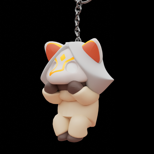 STL file Weasel mask Sky Children of the Light Keychain 🚸 ・3D printer model to download・Cults