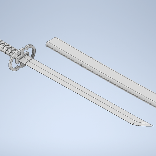🎭 Bleach - Gin Ichimaru Zanpakutō [Shinsō]・ STL File for 3D printing・Cults