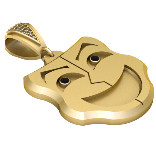 🔑 FACES MASK GOLD PENDANT 3d printable model・ STL File for 3D printing ...