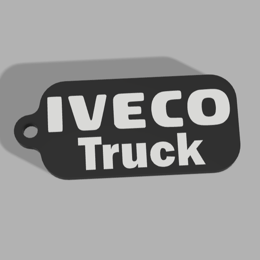 3MF file Iveco Truck keychain 🚚 ・3D printer model to download・Cults